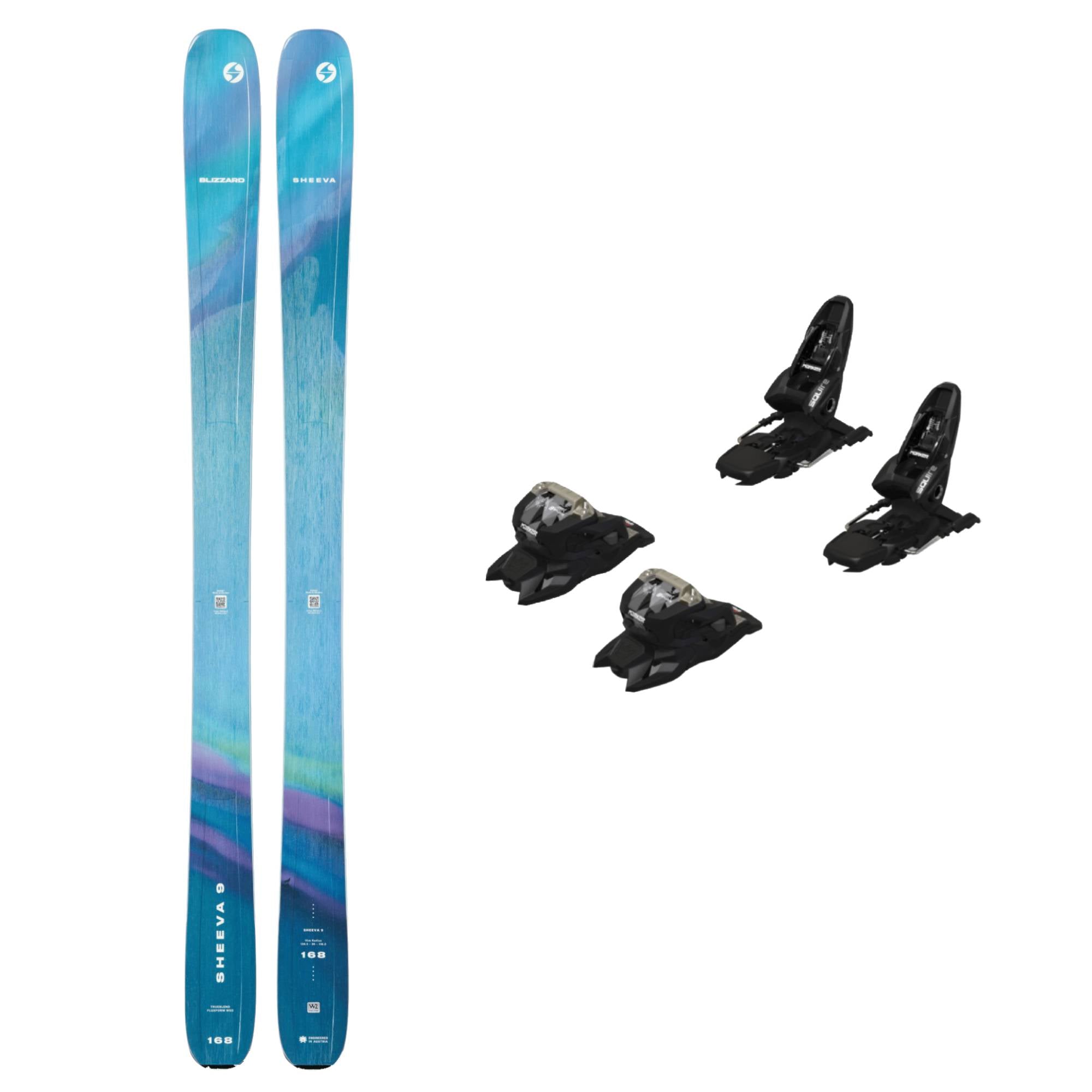 Blizzard Sheeva 9 Womens Ski + Squire 11 GW Bindings 2026 Bundle ...