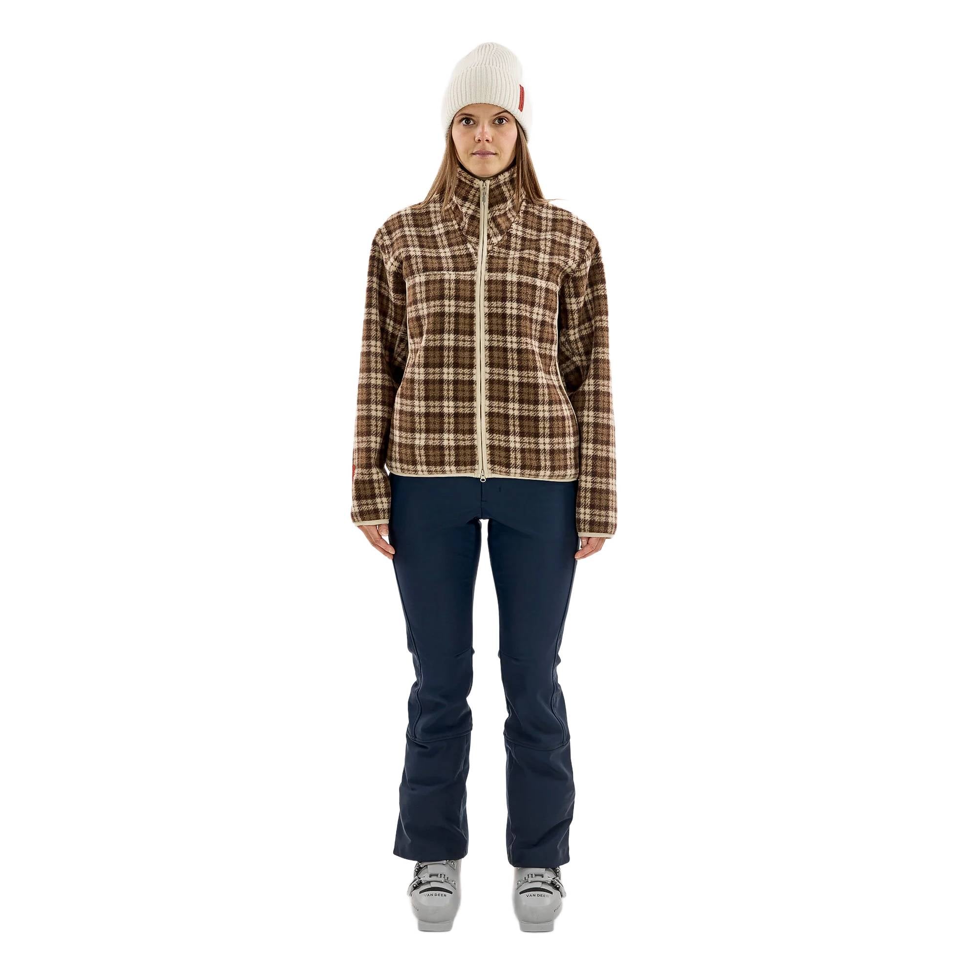The Mountain Studio Soft Wool Pile Womens Jacket 2026 – Skiis & Biikes